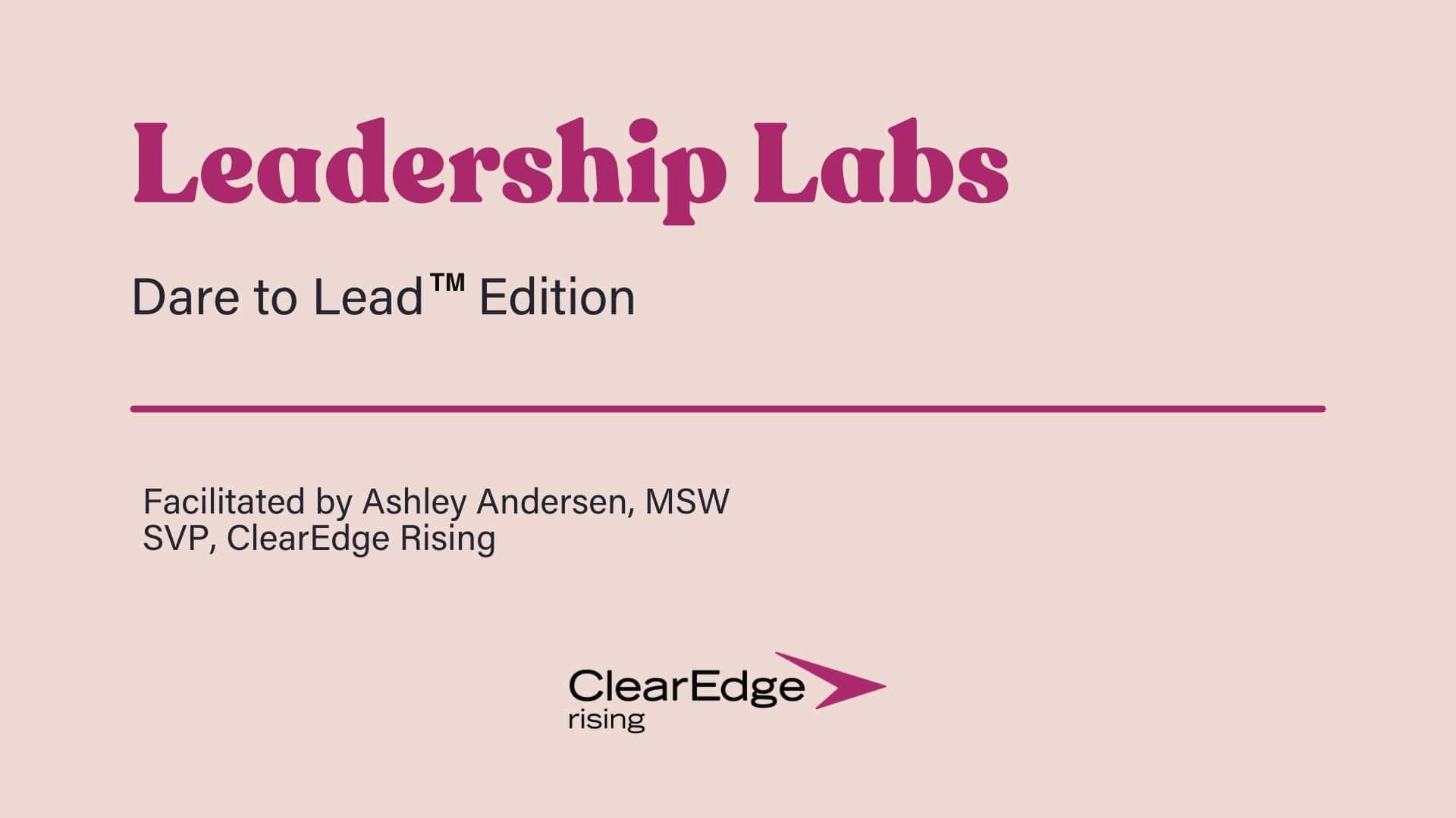 Unlock Courage with ClearEdge Rising